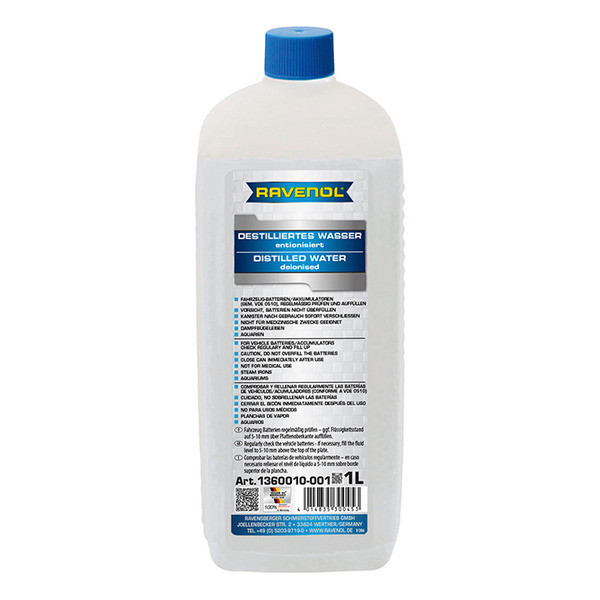 Купить дистиллированную воду RAVENOL Destilliertes Wasser (entionisiert)